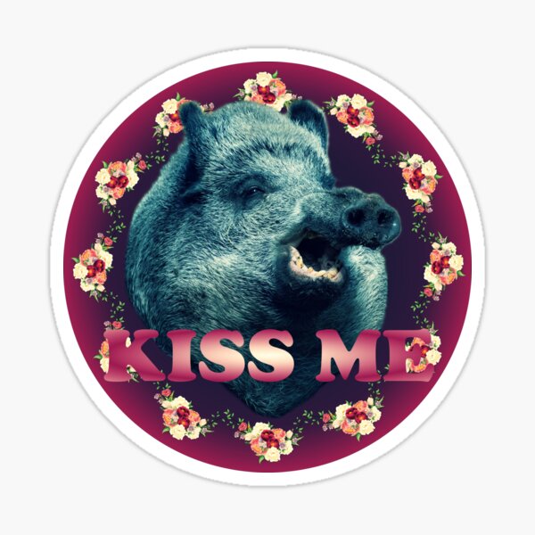"Kiss Me" Sticker for Sale by ART-SUNRISE | Redbubble