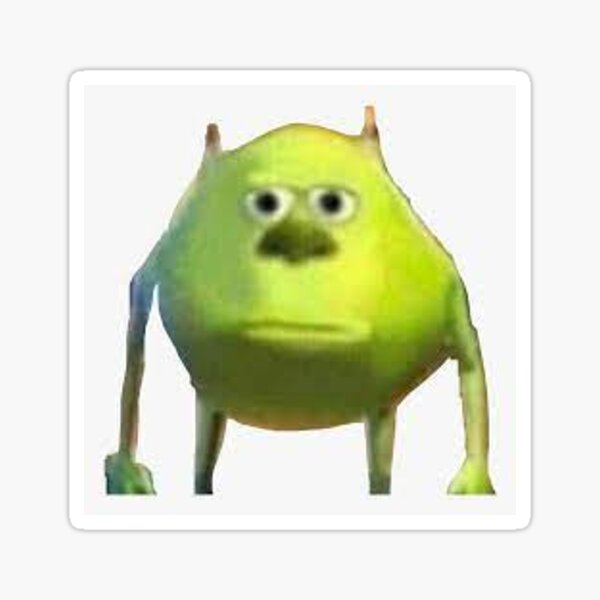 "Mike Wazowski Staring Meme" Sticker for Sale by AB-BRAND | Redbubble