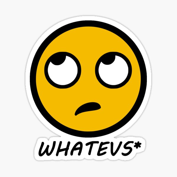 "Eye Roll" Sticker for Sale by FranticTees | Redbubble