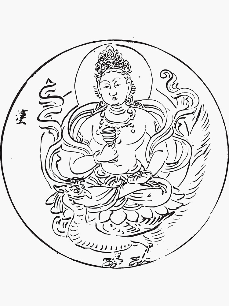 "Buddhist Japan Deities Diamond World Mandala" Sticker for Sale by ...