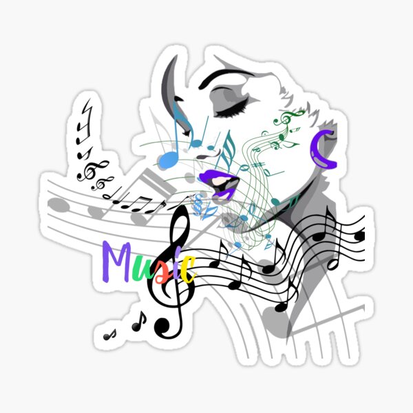 "Singer" Sticker for Sale by shantilovesart | Redbubble