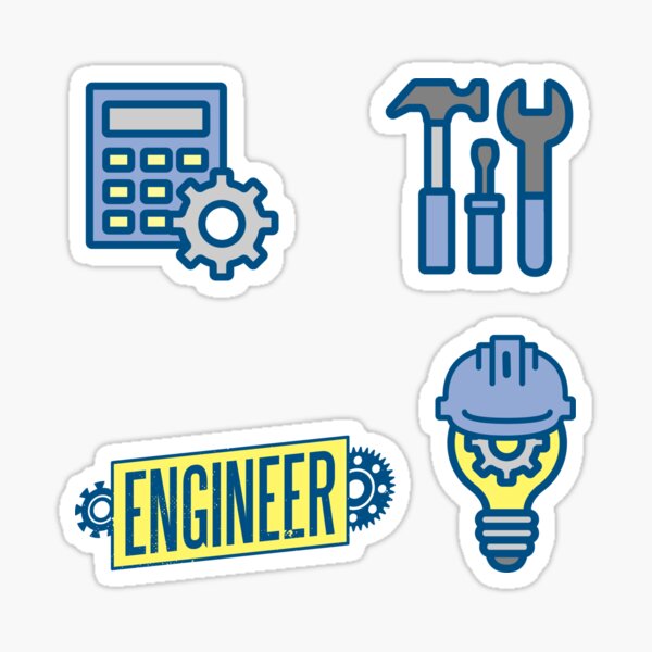 "Engineer student pack" Sticker for Sale by ARLAN-GONSALVES | Redbubble
