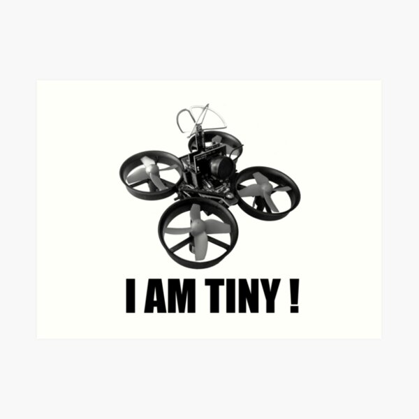 "tiny whoop I am tiny fpv" Art Print by HobbyPlayground | Redbubble