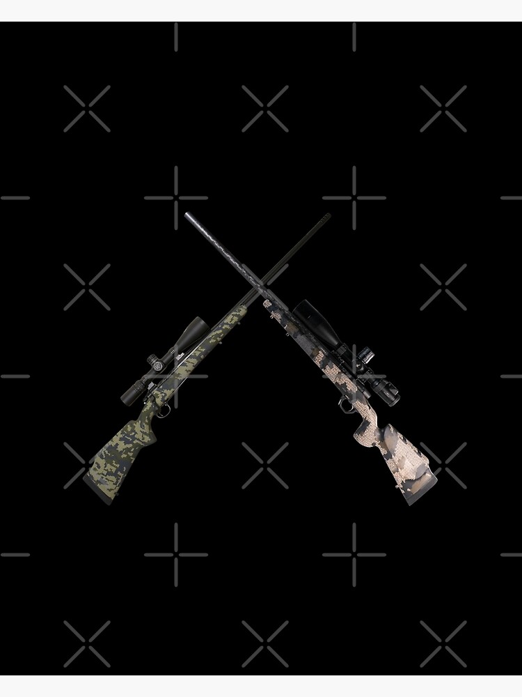 "Crossed sniper" Poster for Sale by Huntsman968 | Redbubble