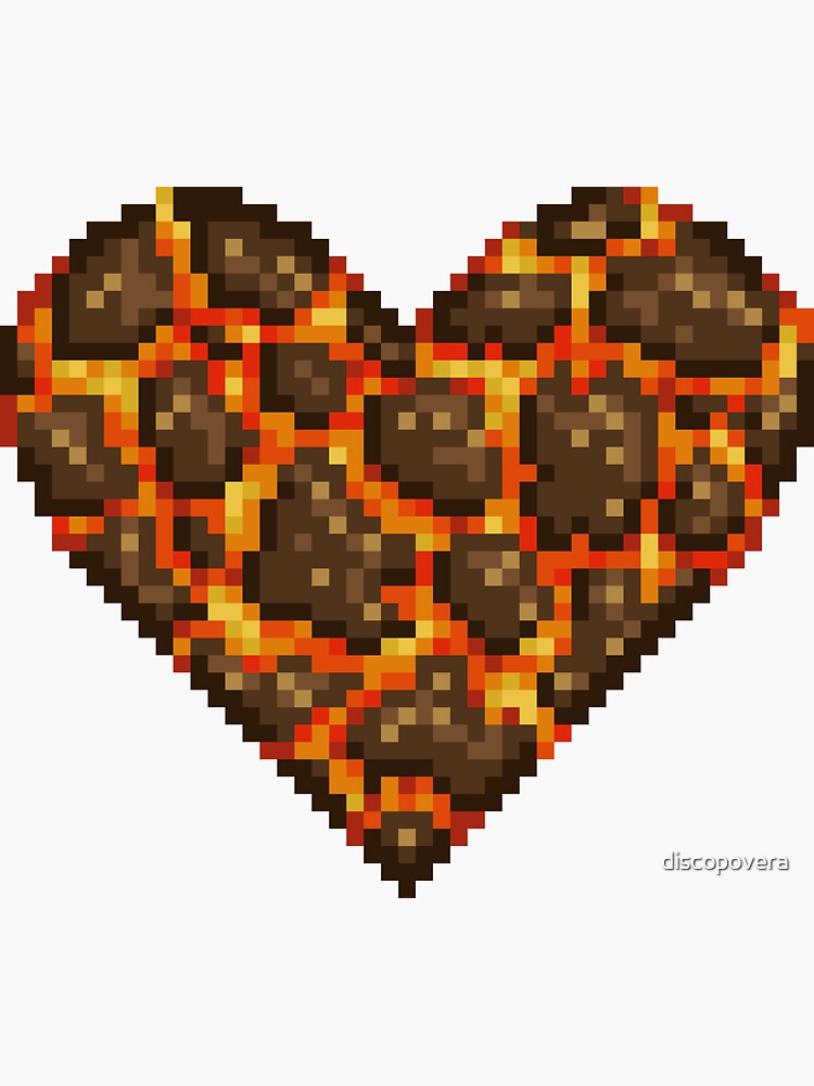 "Lava Heart" Sticker for Sale by discopovera | Redbubble