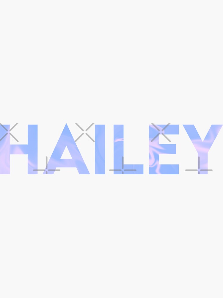 "Hailey Name" Sticker for Sale by ellebackup | Redbubble