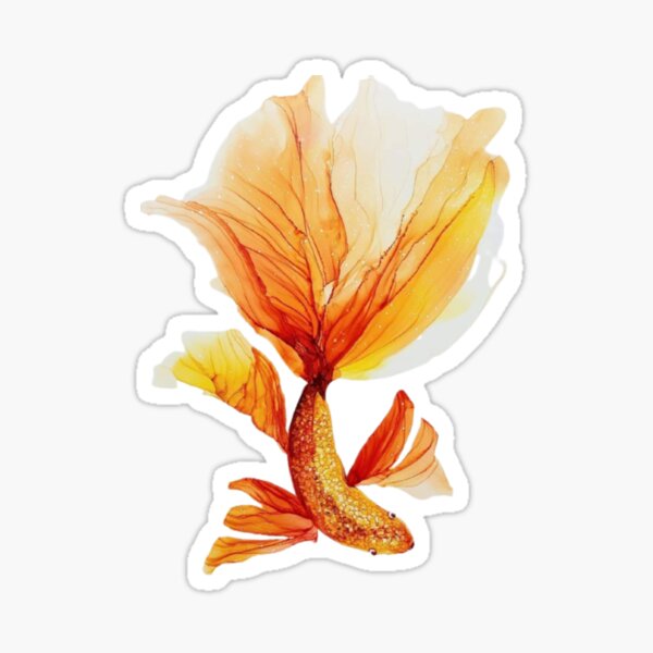 "Princess fish A06" Sticker for Sale by kayokine | Redbubble
