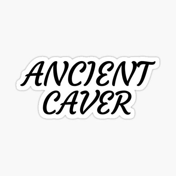 "Ancient Caver" Sticker for Sale by Mazstore | Redbubble