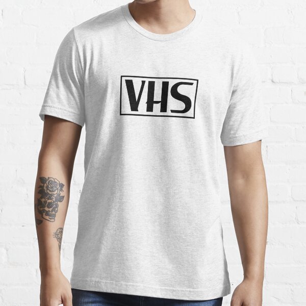 "VHS Logo Black" T-shirt for Sale by widmore | Redbubble | vhs t-shirts ...