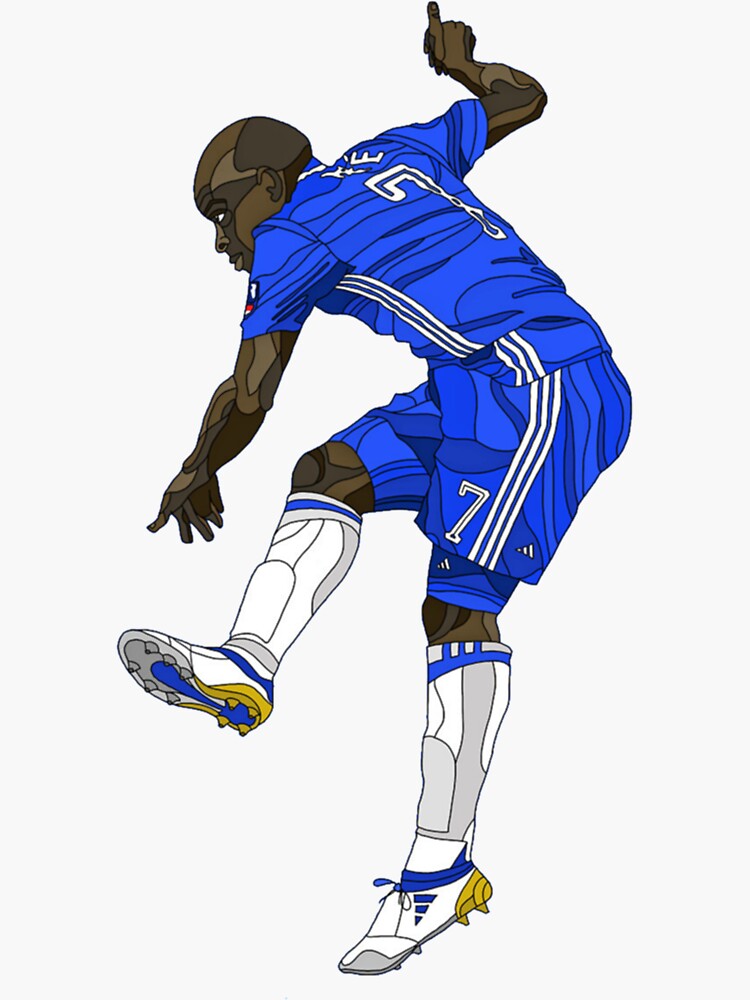 "Kante Illustration" Sticker for Sale by BBSportsArt | Redbubble
