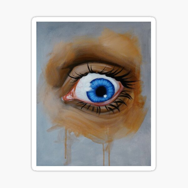 "Eyeball" Sticker by IcelasArt | Redbubble