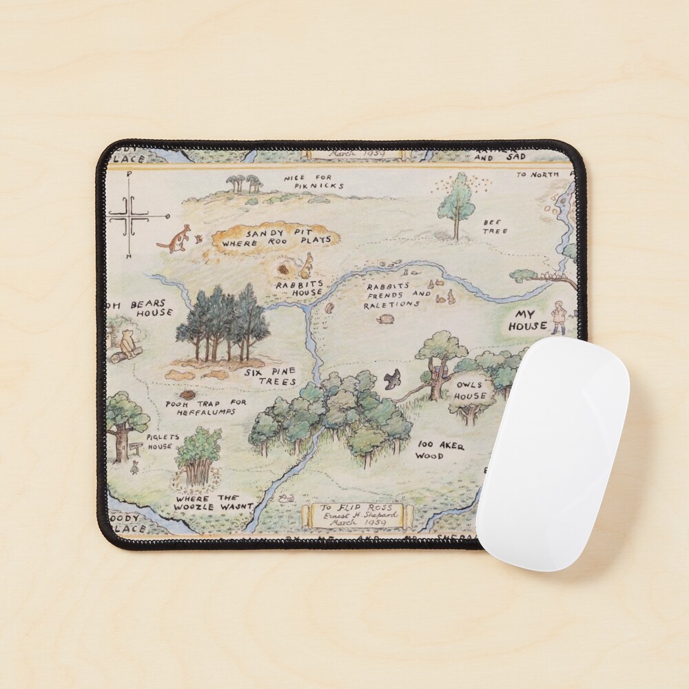"Hundred Acre Wood Map" Poster for Sale by Rainbows Galore | Redbubble