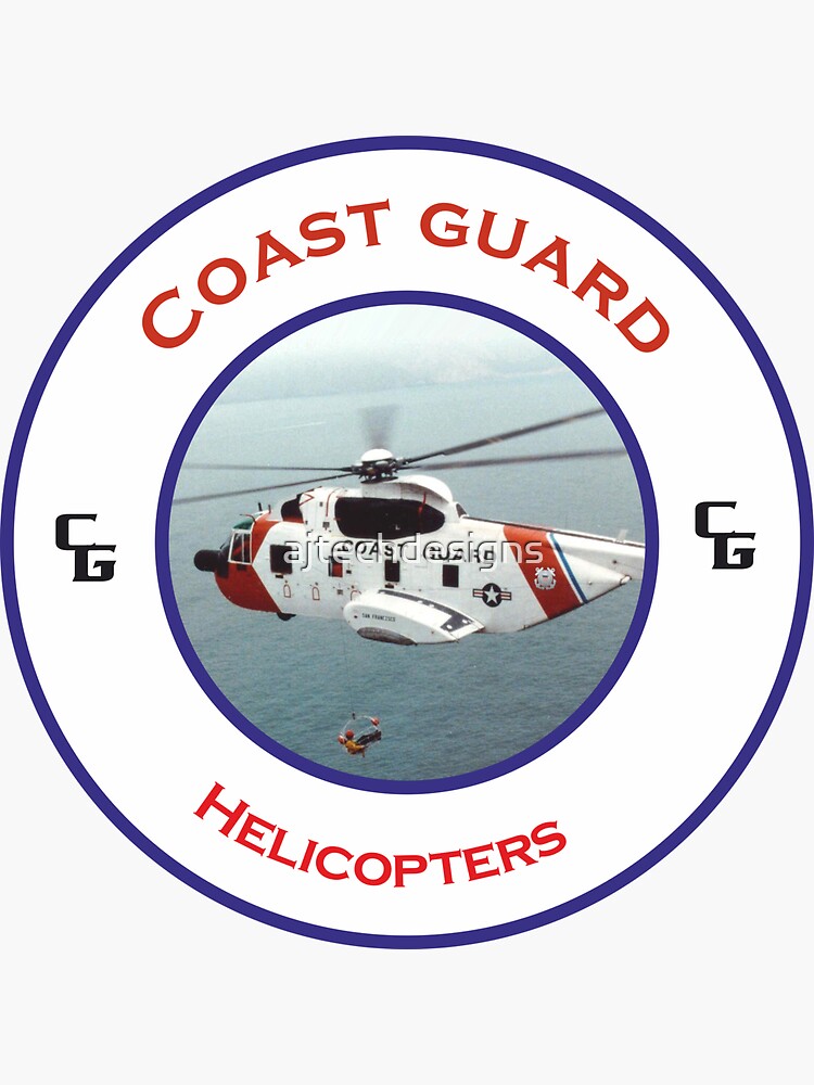 "US Coast guard Search and rescue helicopter" Sticker for Sale by ...