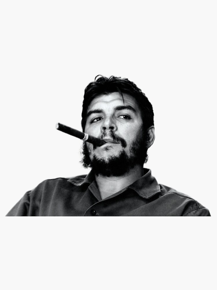 "Che Guevara smoking cigar" Sticker for Sale by BenjaminAshton | Redbubble