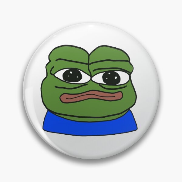 "Pepe Stare Twitch Emote" Pin for Sale by DanshiStore | Redbubble