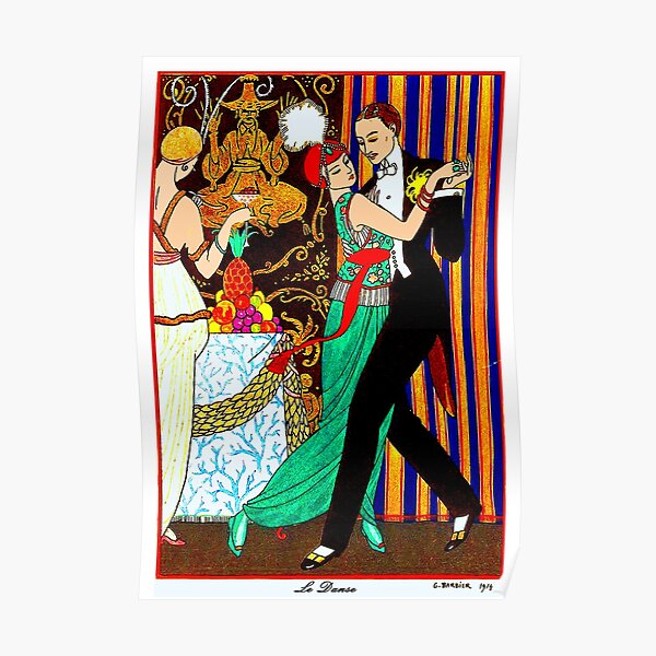 "GEORGE BARBIER; Vintage Le Danse Painting Print" Poster for Sale by ...
