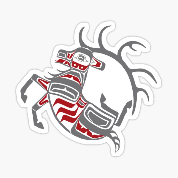 "PNW Elk/Stag, in gray" Sticker for Sale by featherladyJT | Redbubble