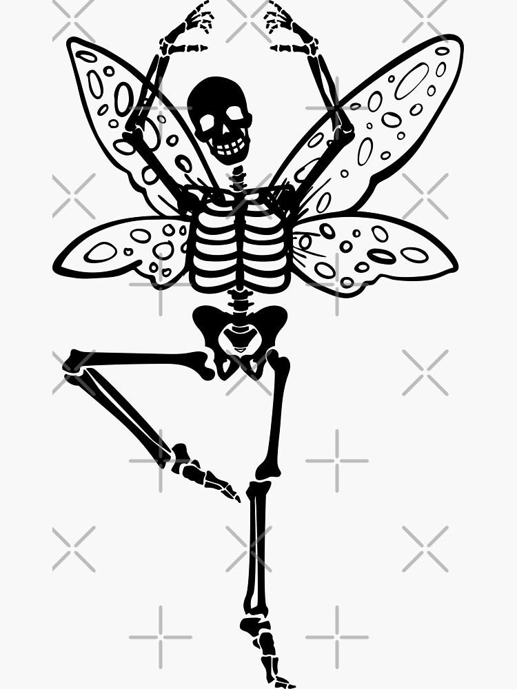"Skeleton Fairy" Sticker for Sale by sunilbelidon | Redbubble