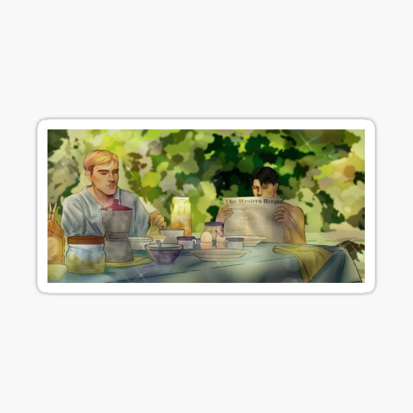 "eruri breakfast" Sticker by marsspav | Redbubble
