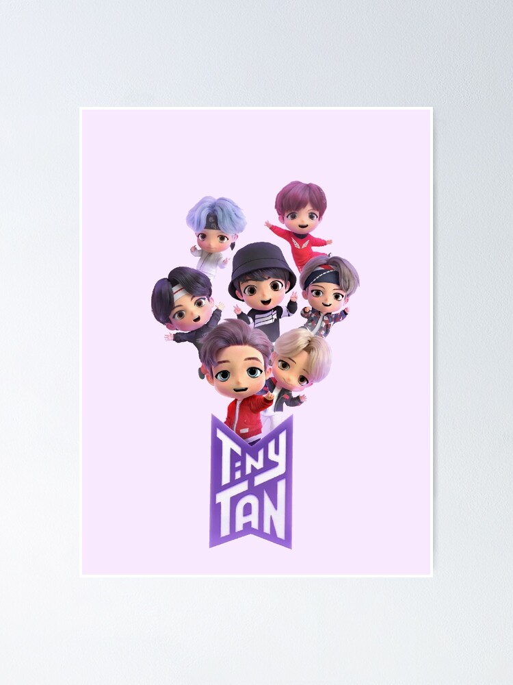 "Tiny Tan BTS" Poster for Sale by IJs-art | Redbubble