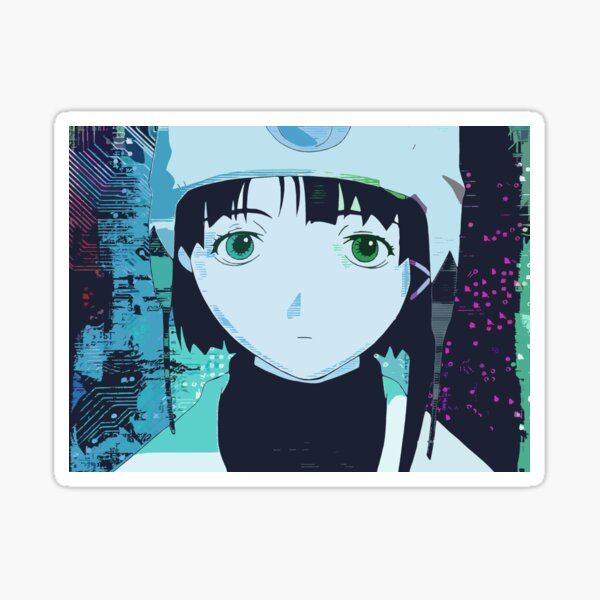 "Cool Glitchy Serial Experiments Lain" Sticker for Sale by lov3holly ...