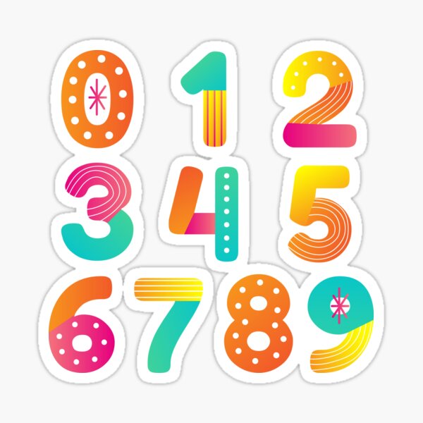"Numberblocks - Funny Numbers for kids Classic Fitted Masks" Sticker ...