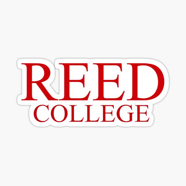 "Reed College" Sticker for Sale by sorasicha | Redbubble