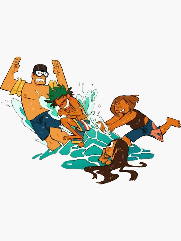 "MHA Pool Party" Sticker for Sale by Cursed-Teemo | Redbubble