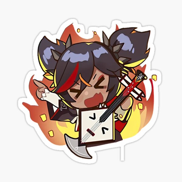 "Genshin Impact Xinyan (Pyro)" Sticker for Sale by BatuhanAnil | Redbubble