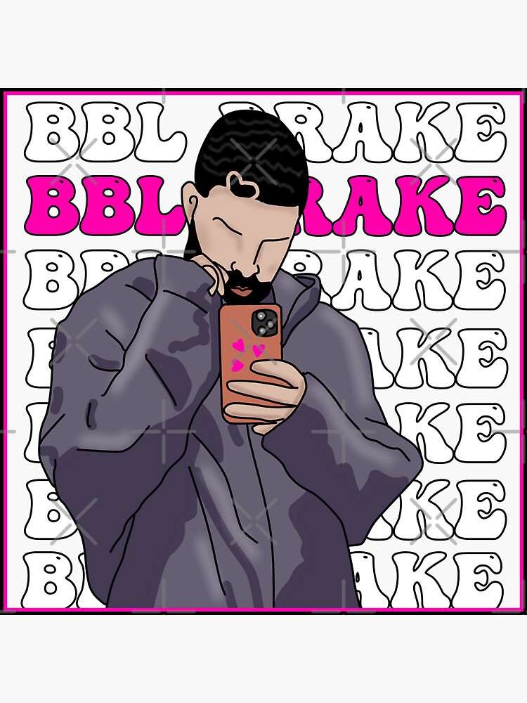 "BBL DRAKE" Sticker for Sale by mirnay | Redbubble