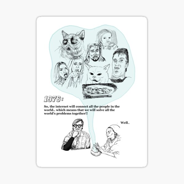 "Internet Predictions" Sticker for Sale by TacoEisma | Redbubble