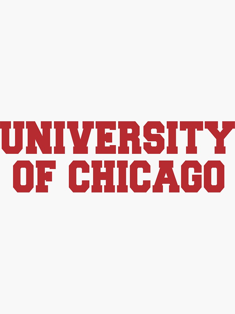 "Uchicago" Sticker for Sale by sorasicha | Redbubble