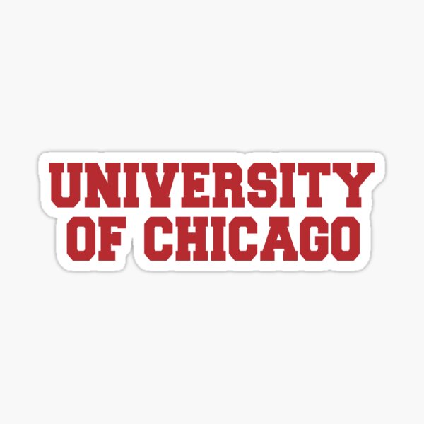 "Uchicago" Sticker for Sale by sorasicha | Redbubble