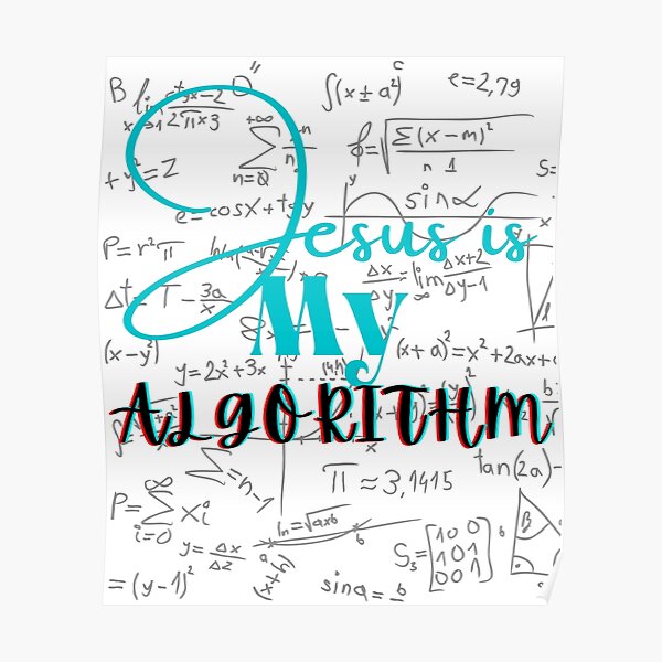 "Jesus is my algorithm faith based math t shirt Christian design ...