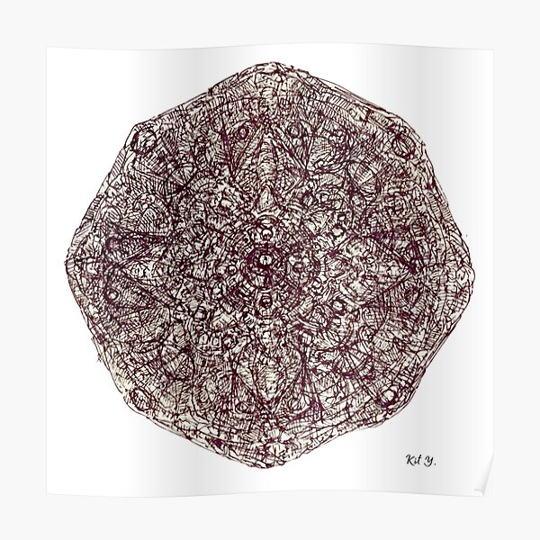 "Mandala - Courage #1" Poster for Sale by artstoke | Redbubble