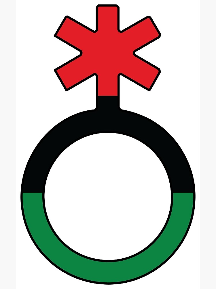"Pan-African Genderqueer Symbol" Poster for Sale by jaelin-jones ...