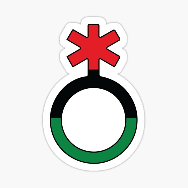 "Pan-African Genderqueer Symbol" Sticker for Sale by jaelin-jones ...
