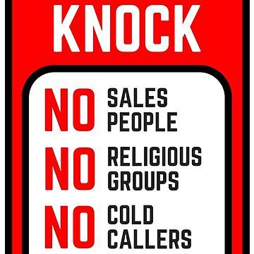 "Do Not Knock" Sticker for Sale by flylikeakiwinz | Redbubble