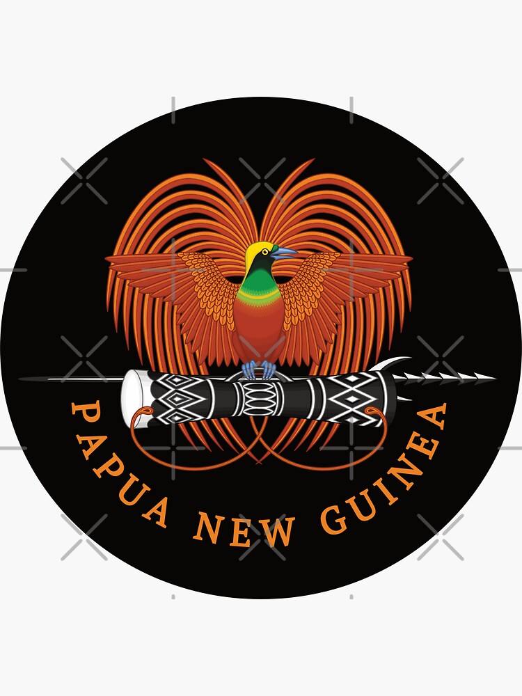 "National Emblem of Papua New Guinea" Sticker for Sale by PNG-pikinini ...