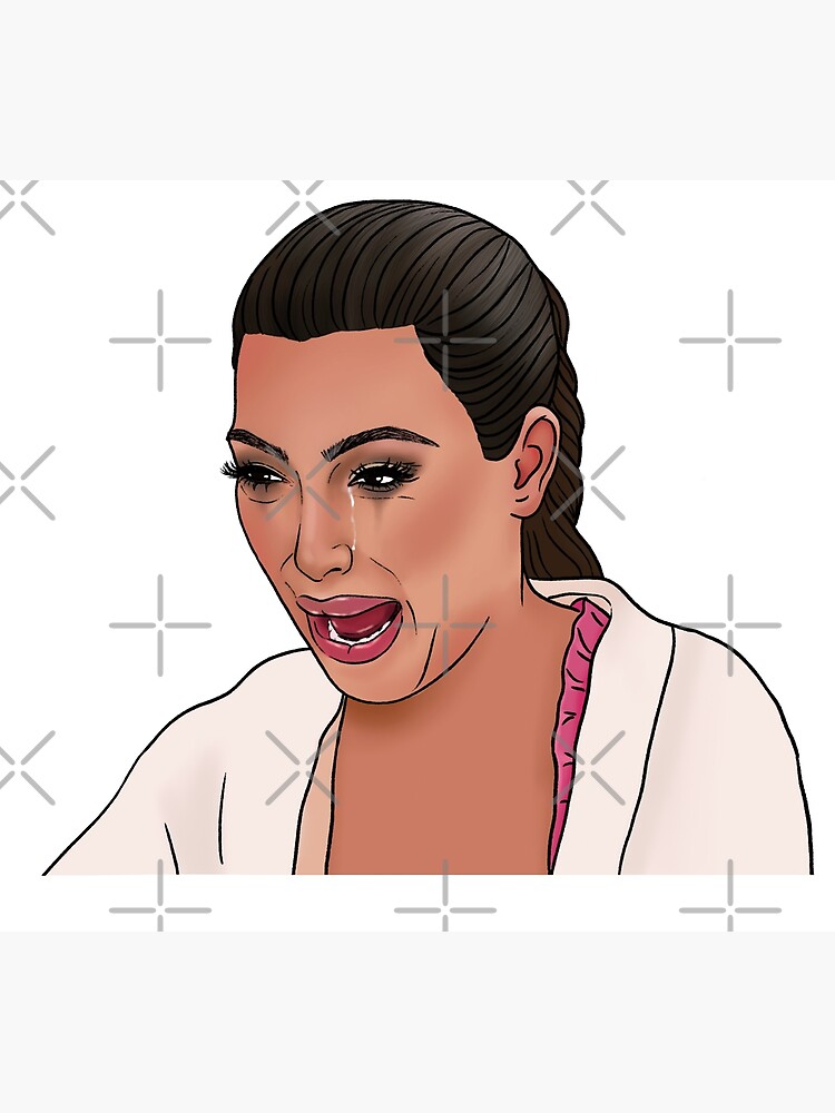 "Kim crying meme" Art Print for Sale by SplendidArt | Redbubble