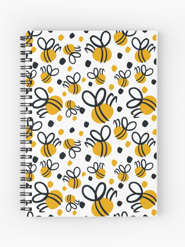 "Bees! " Spiral Notebook for Sale by katrinakeane | Redbubble