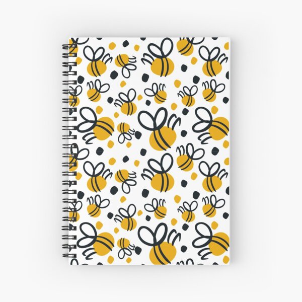 "Bees! " Spiral Notebook for Sale by katrinakeane | Redbubble
