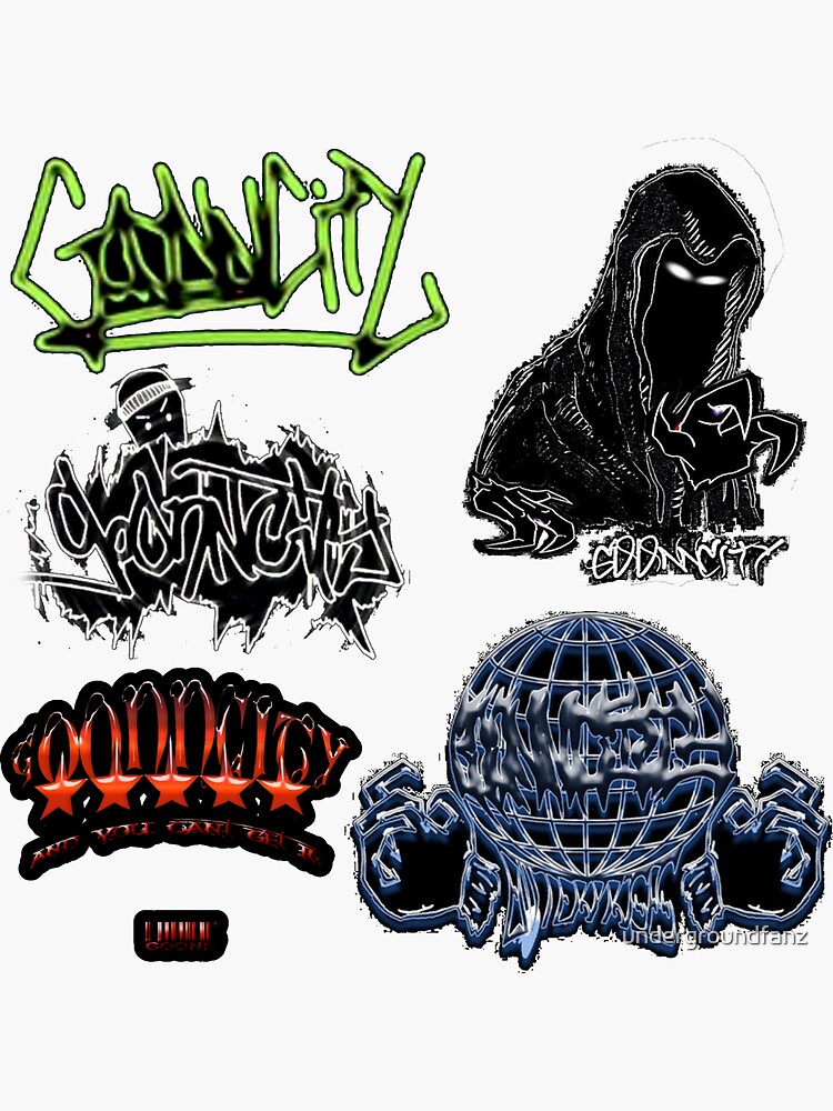 "GOON CITY STICKER PACK" Sticker for Sale by undergroundfanz | Redbubble