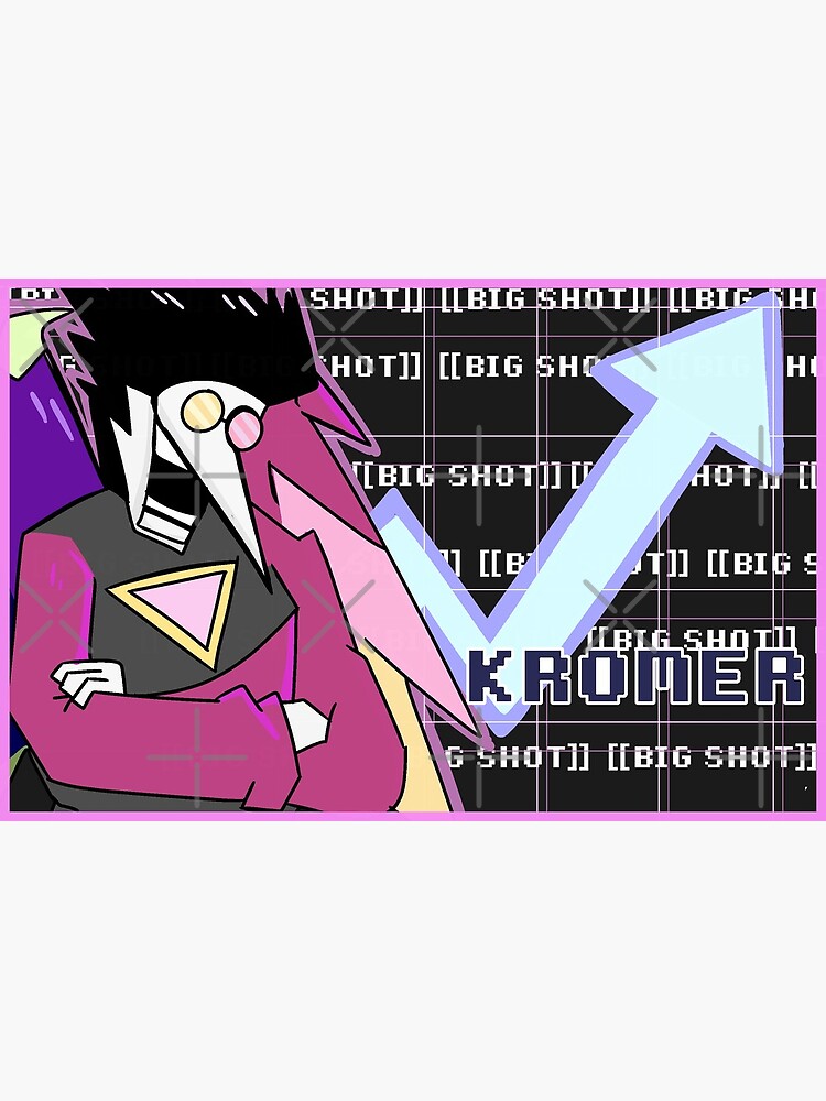 Lámina metálica «Deltarune: Spamton Kromer» de Wisdomeel | Redbubble