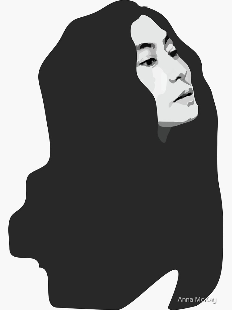 "Yoko BW pop style" Sticker for Sale by annamckay | Redbubble