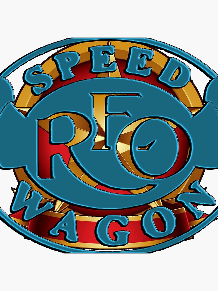 "REO SPEEDWAGON" Sticker for Sale by evie5467 | Redbubble