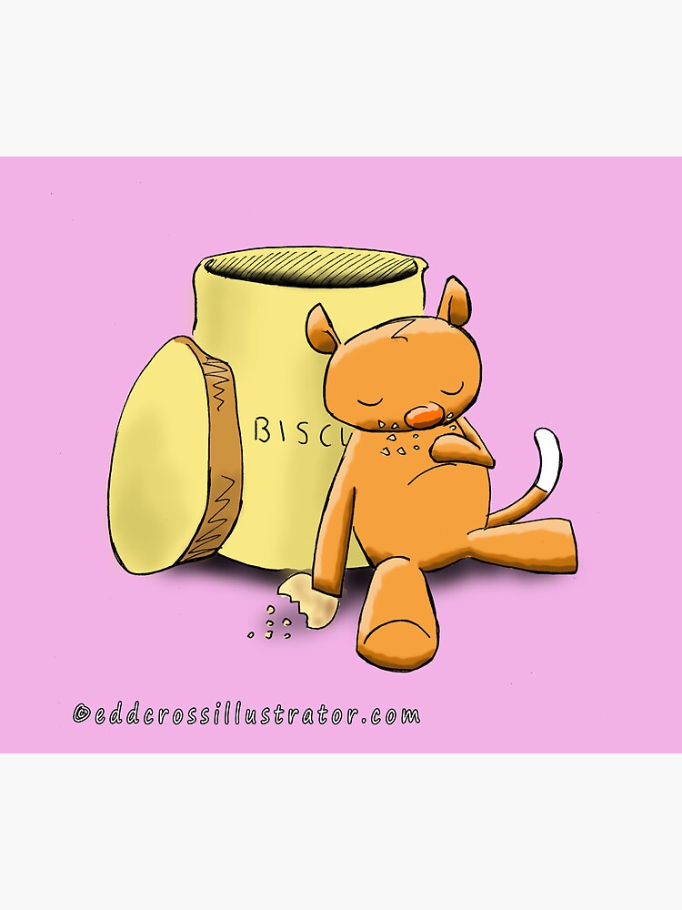 "Ringo the Ringtail Possum & Biscuits" Sticker by eddcross | Redbubble