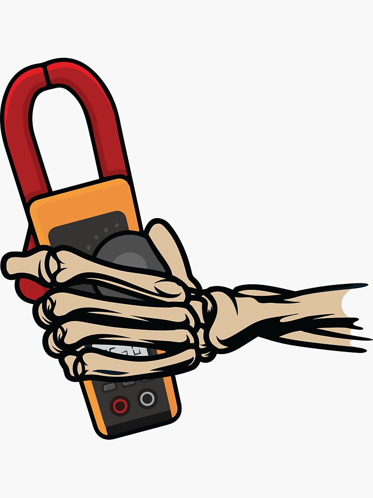 "Fluke!" Sticker for Sale by wire-alot | Redbubble