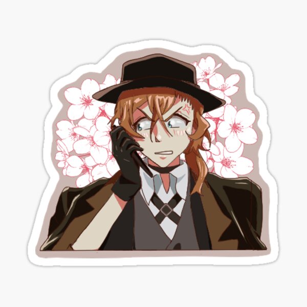"Chuuya Nakahara 90s anime style" Sticker for Sale by soulless-alien ...