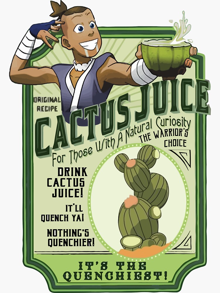 "Cactus Juice Avatar The Last Airbender" Sticker for Sale by ...